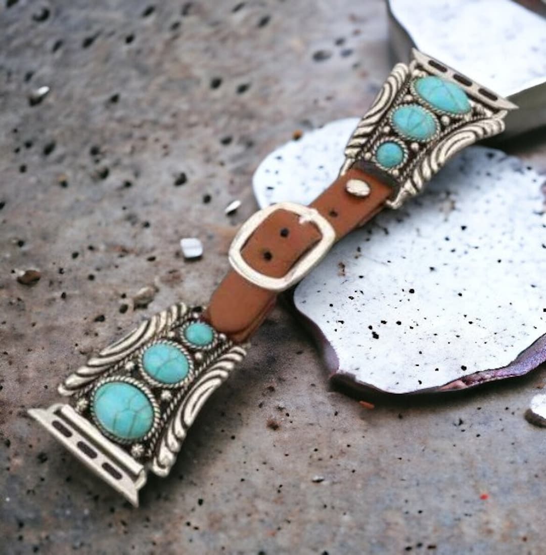 Apple Watch Western Bands With Stone 38/40/41mm - Etsy