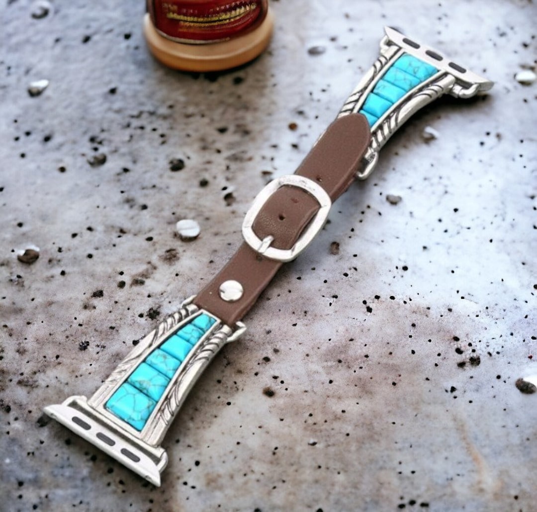 Apple Watch Western Bands With Stone 42/44/45mm - Etsy