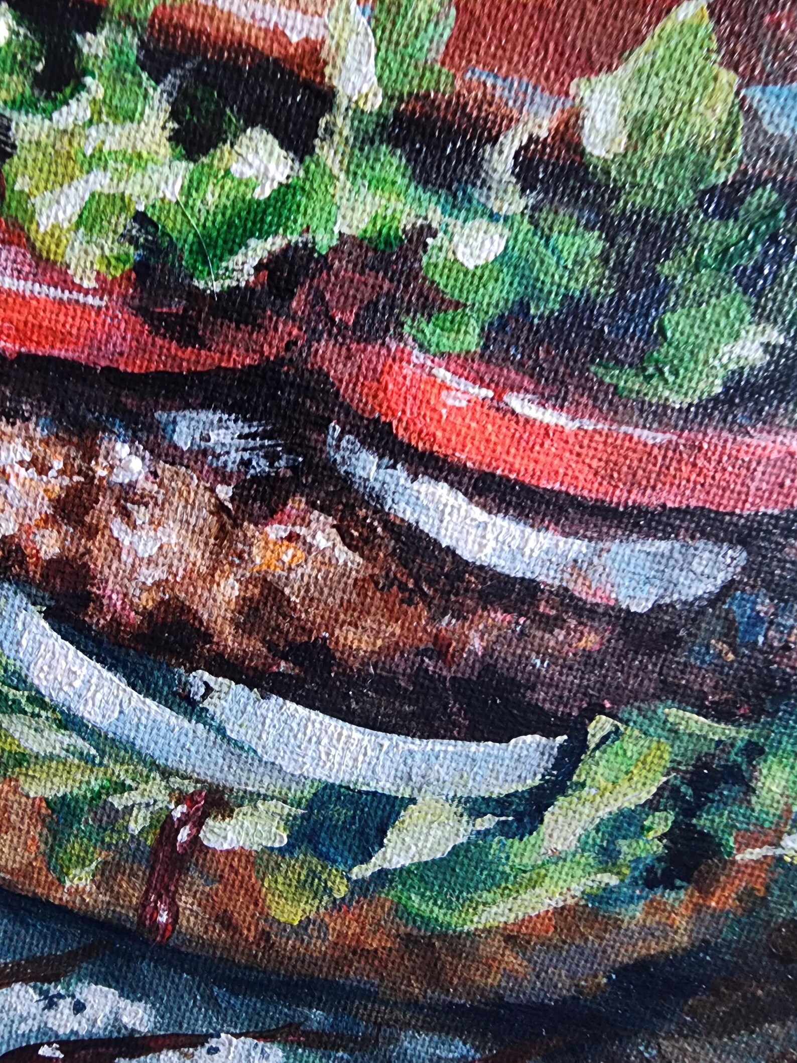 Cheeseburger Painting, Food Wall Art, Kitchen Decor, Modern Wall Art ...