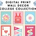 Texas Tech University Preppy Digital Print College Collection Set of 6 ...