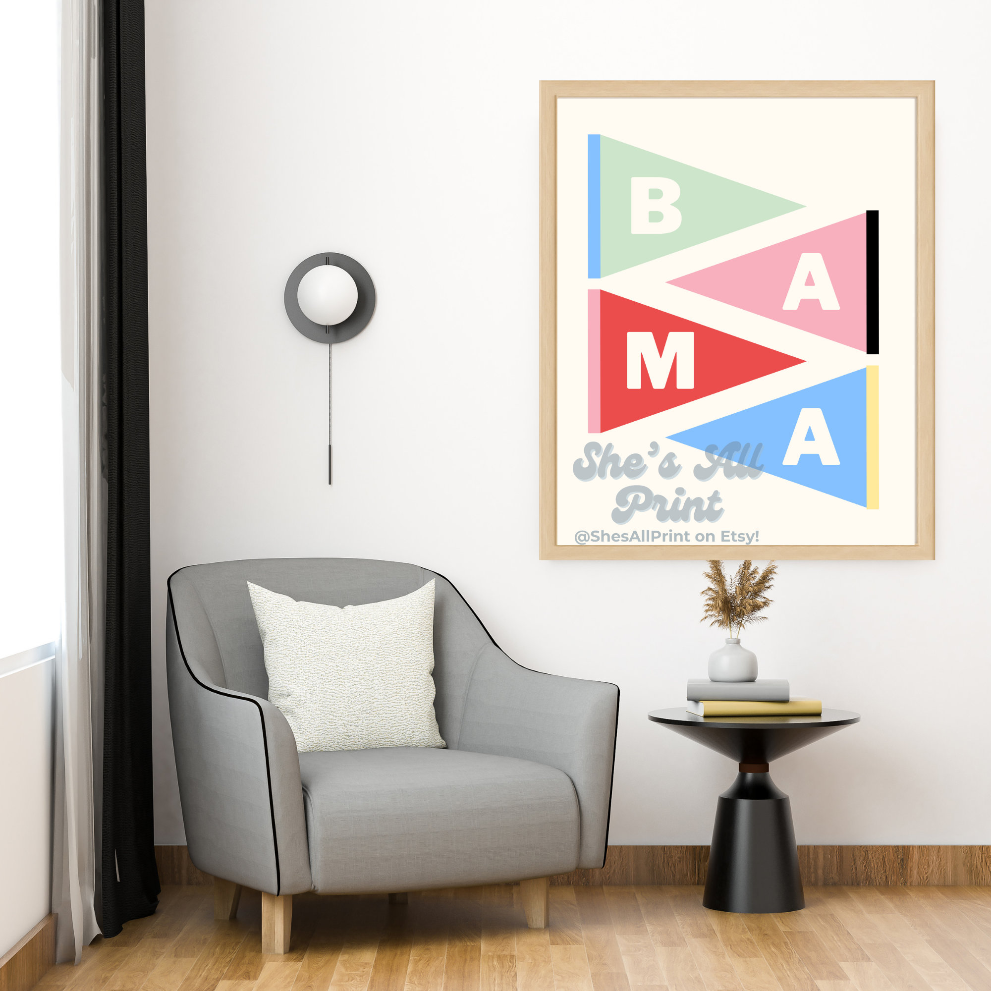 University of Alabama Printable Wall Art College Collection Set of 6 ...