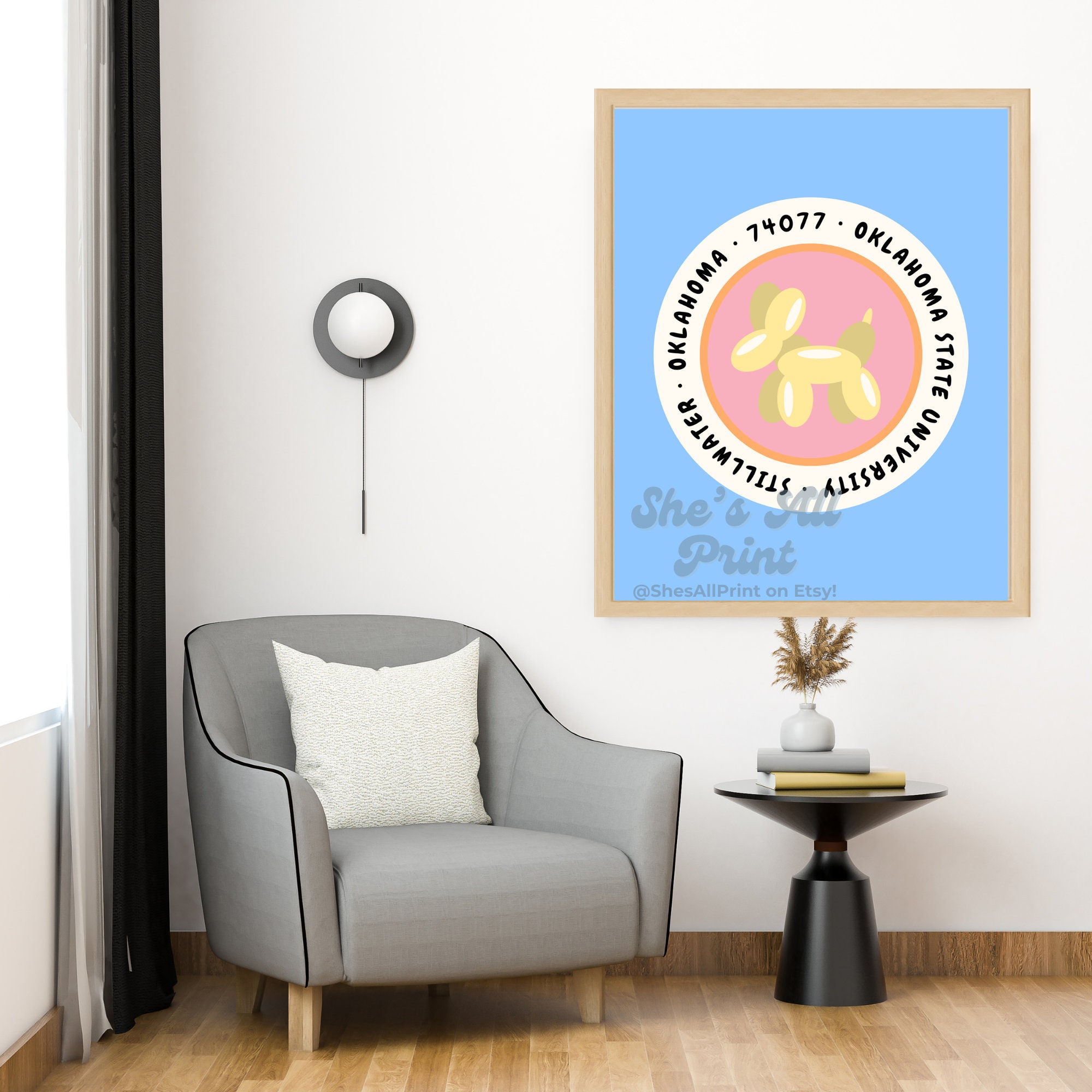 Custom College Digital Print, College Collection Set of 6, College ...