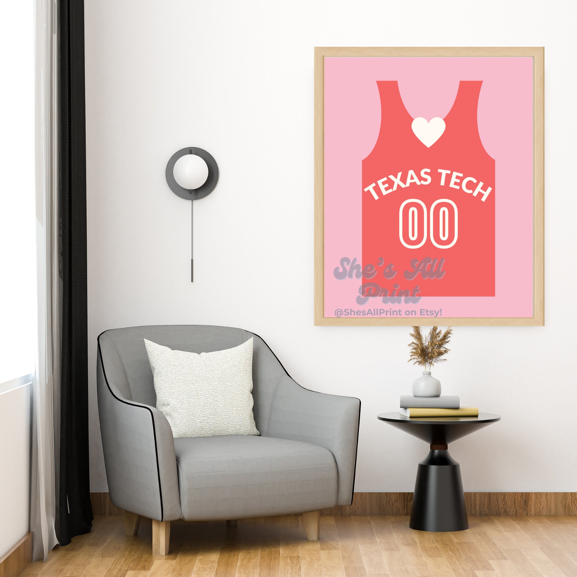 Texas Tech University Preppy Digital Print College Collection Set of 6 ...