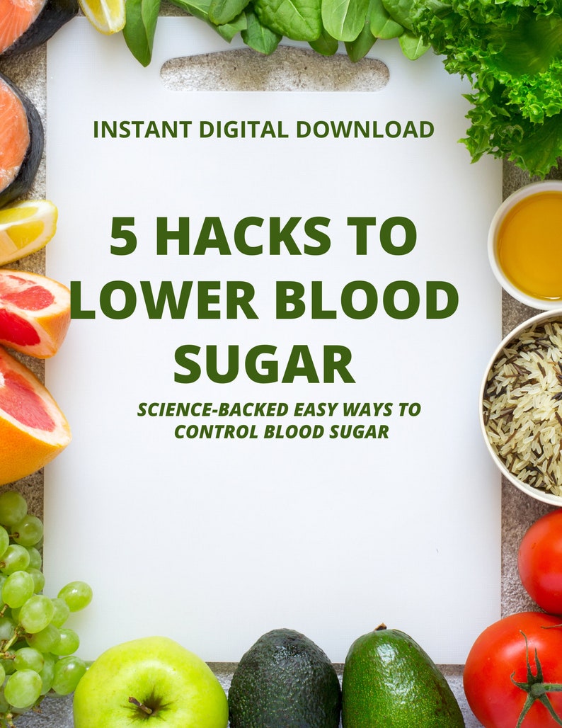 Glucose Hacks to Lower Blood Sugar (printable PDF) | Blood Sugar ...