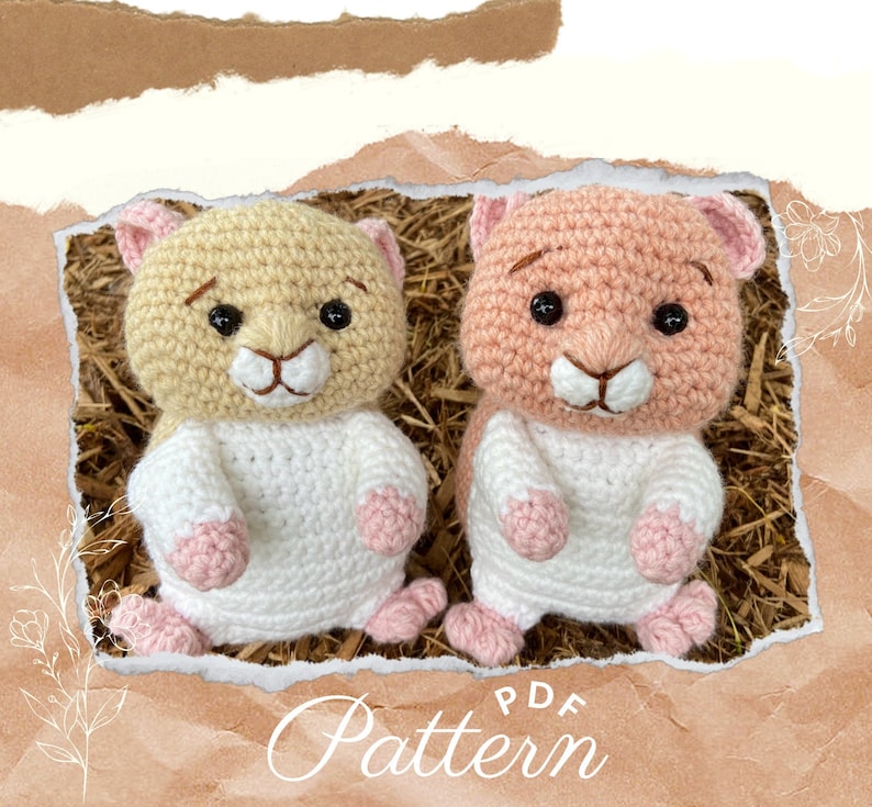 Hamster No Sew Crochet Pattern, Easy Amigurumi Crochet Patterns ...