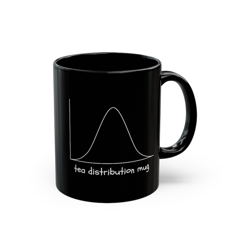 Tea Distribution - Funny Statistics Mug for Gifts | Statistician, Data ...