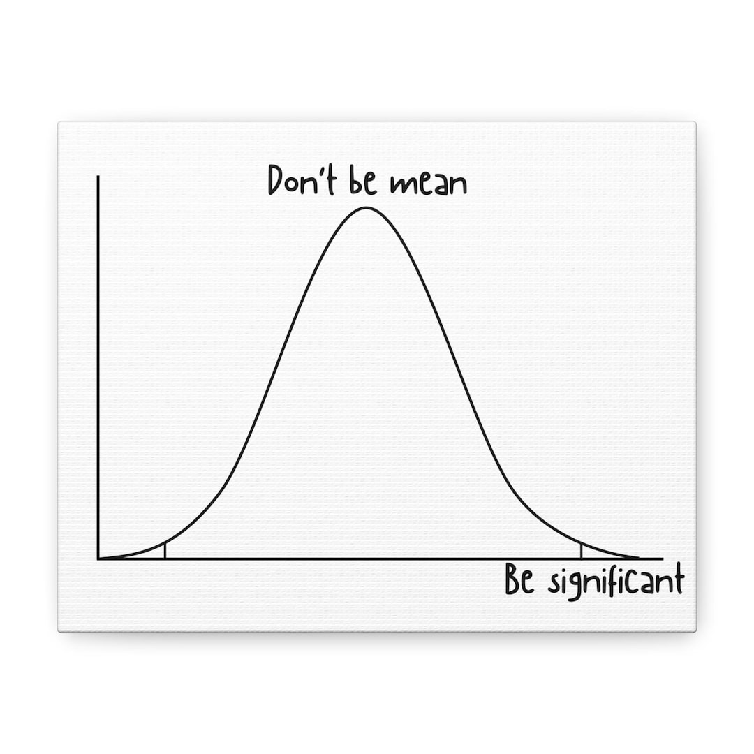 Be Significant - Funny Statistics Canvas for Gifts | Statistician, Data ...