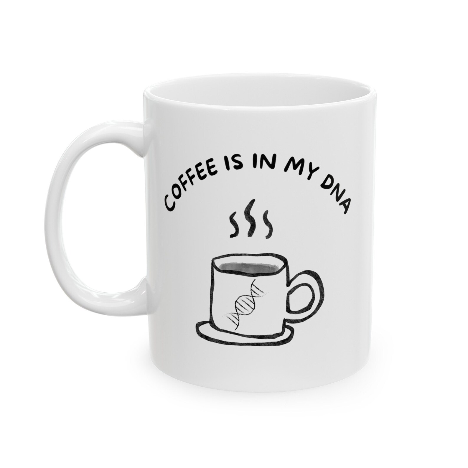 Coffee DNA Funny Mug. Bioinformatics, Genetics, Biology, Science ...