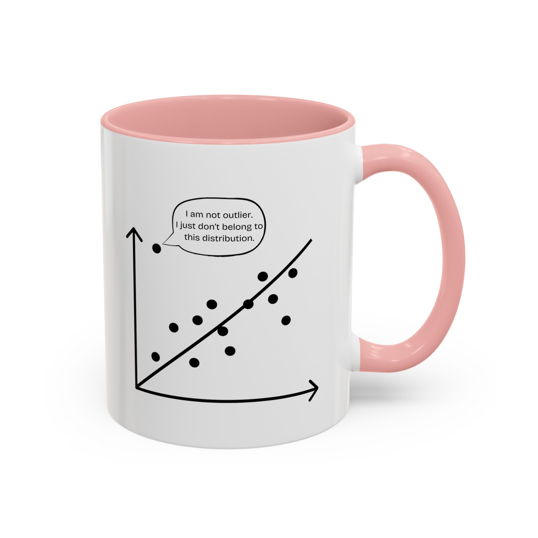 Outlier and Distribution - Funny Statistics Mug for Gifts ...