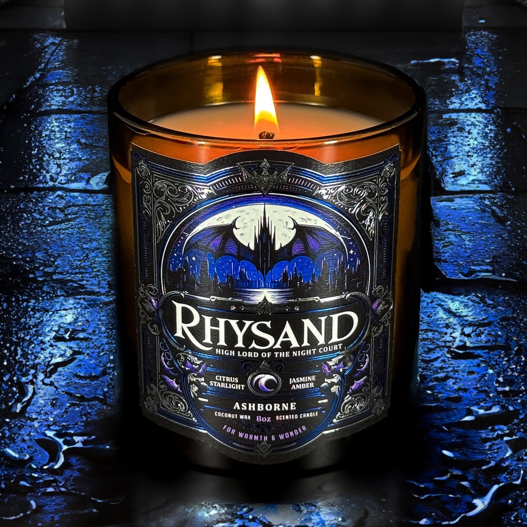 Rhysand ACOTAR Inspired Scented Candle Citrus, Jasmine, Sea, Amber ...