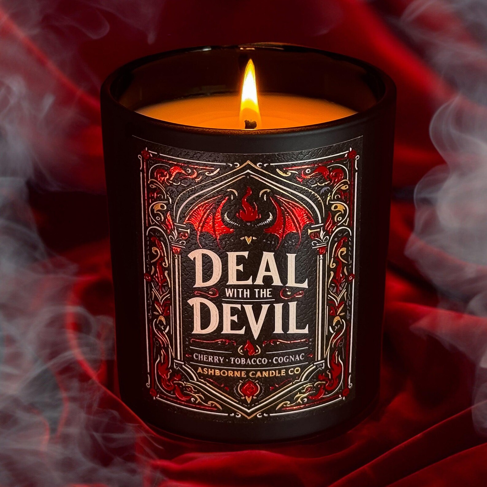 Deal With the Devil - Raphael Inspired Scented Candle - Cherry, Tabacca ...