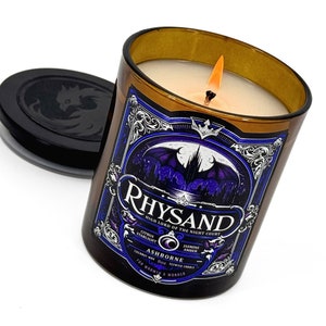 Rhysand ACOTAR Inspired Scented Candle Citrus, Jasmine, Sea, Amber ...