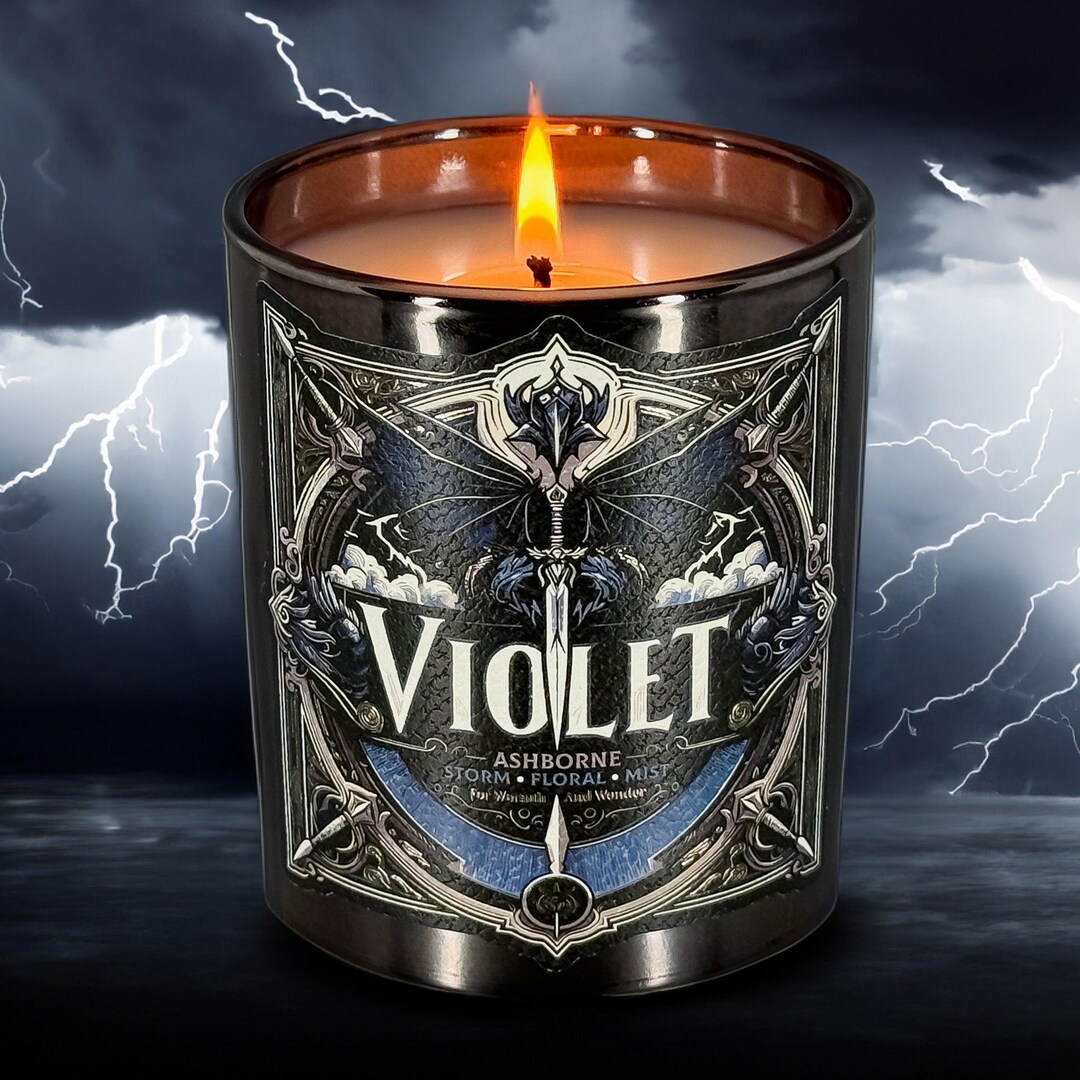 Violet - Fourth Wing Inspired - 8oz Scented Candle - Etsy