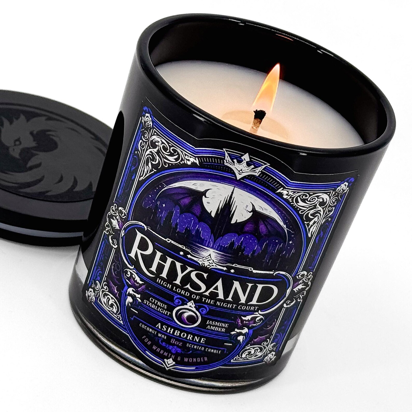 Rhysand - ACOTAR Inspired Scented Candle - Citrus, Jasmine, Sea, Amber ...
