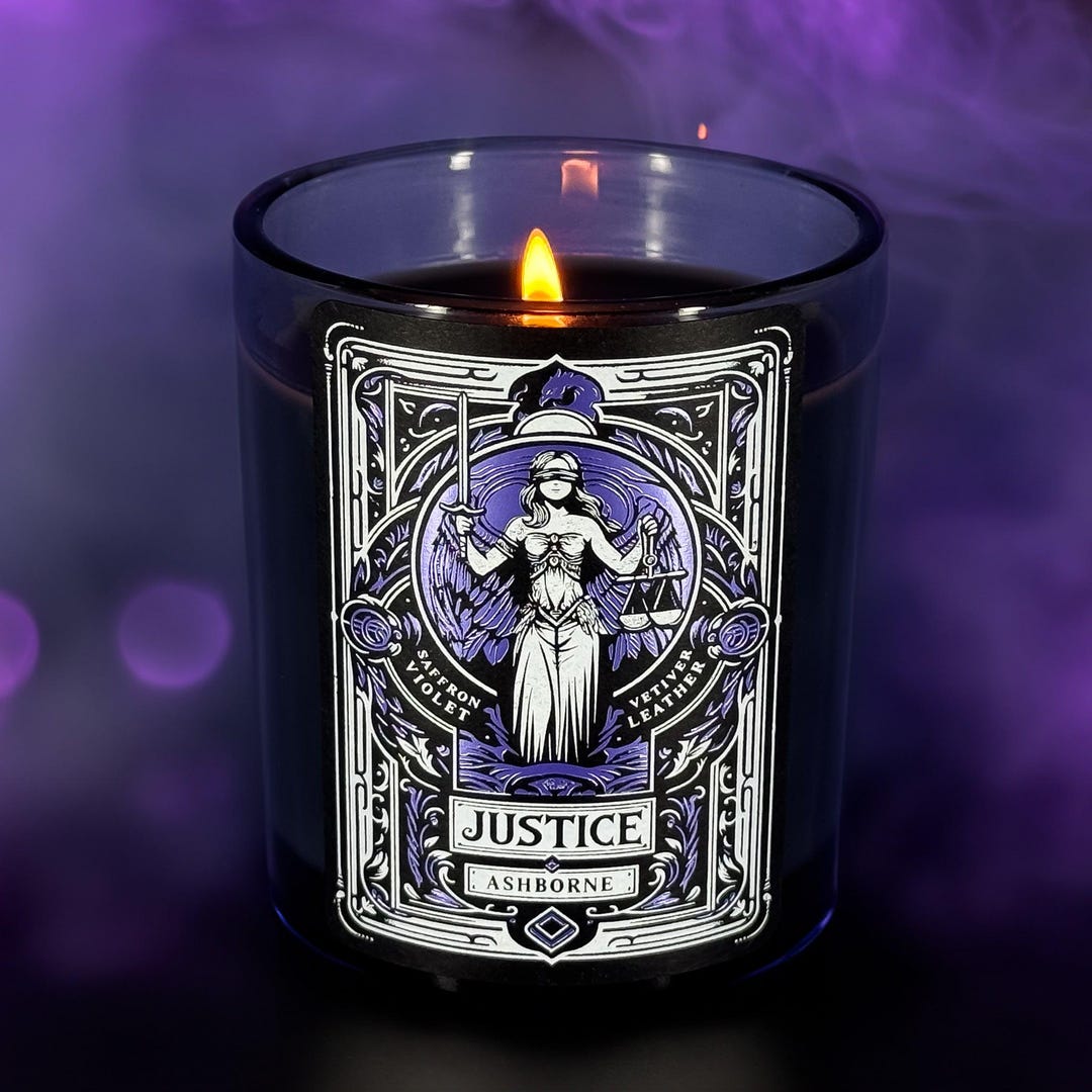Justice - Tarot Candle - Etsy
