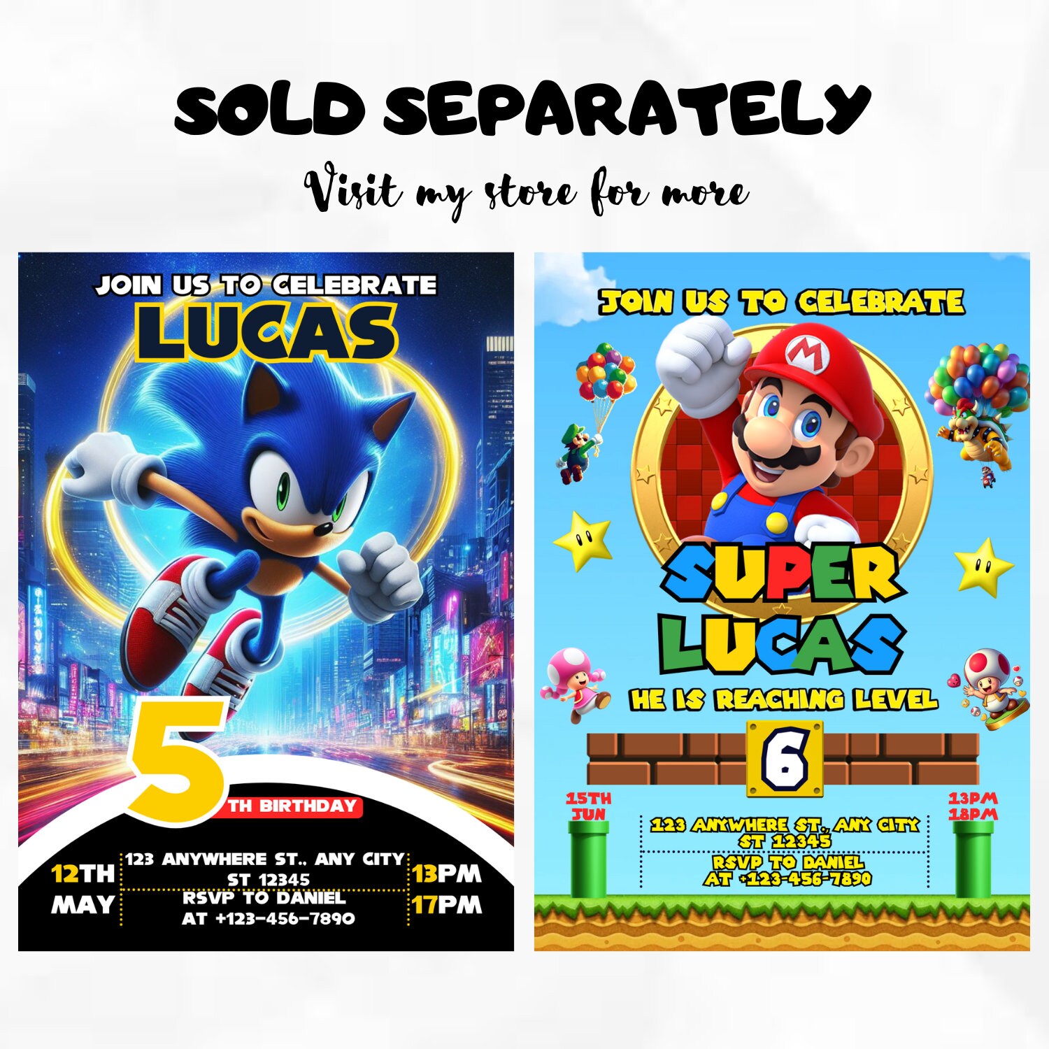 Editable Minecraft Birthday Invitation, Minecraft Birthday Invitation ...