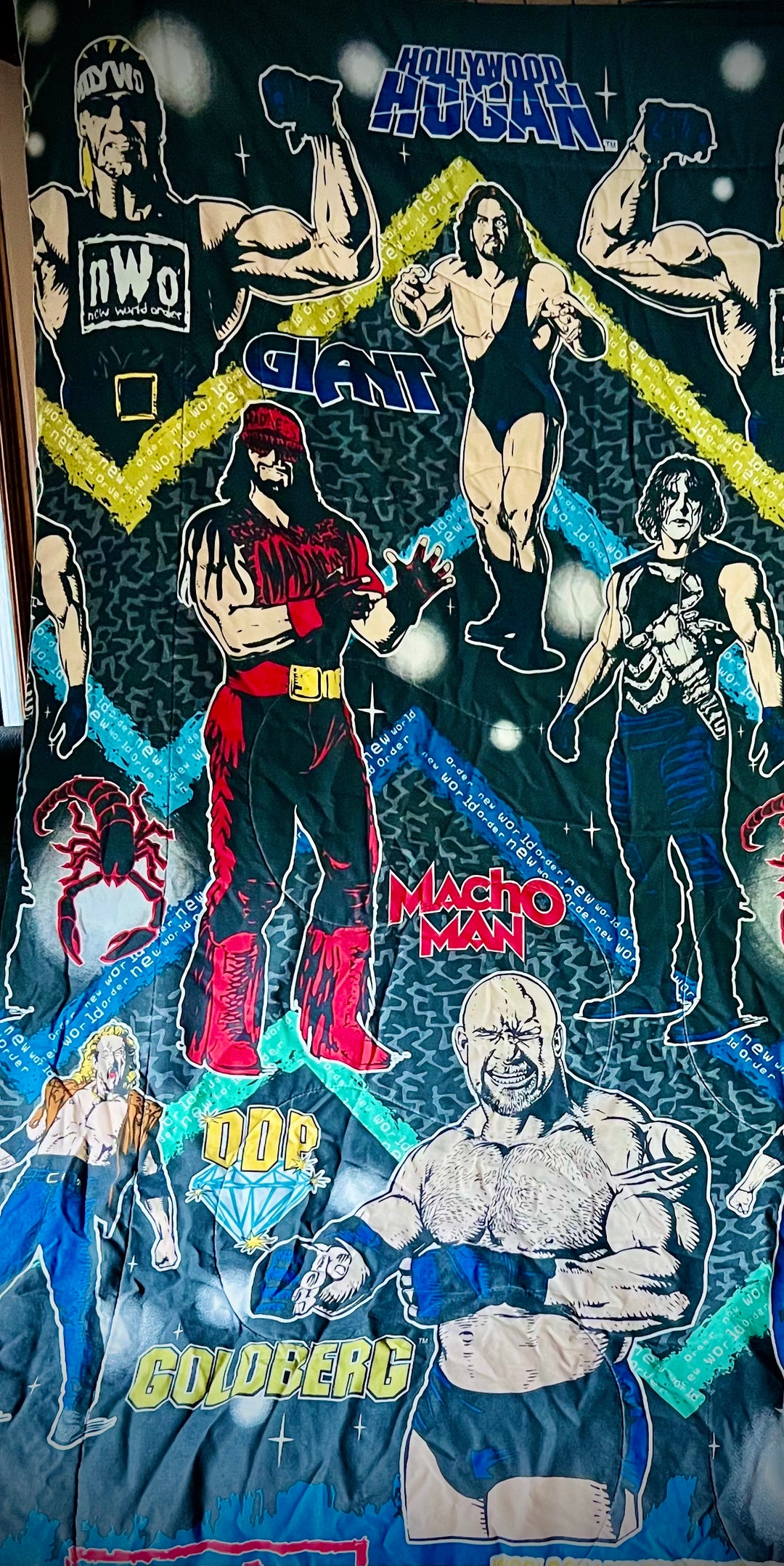 Vintage 1998 NWO WCW Twin Comforter Bedspread is a Rare Find for Any ...