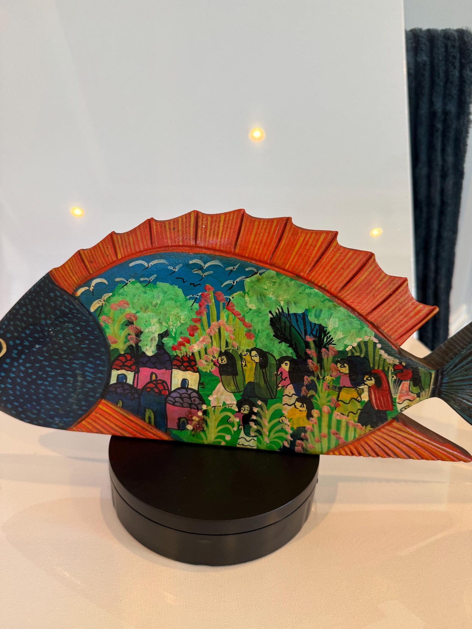Vintage Handpainted Folk Art Fish #1 - Etsy