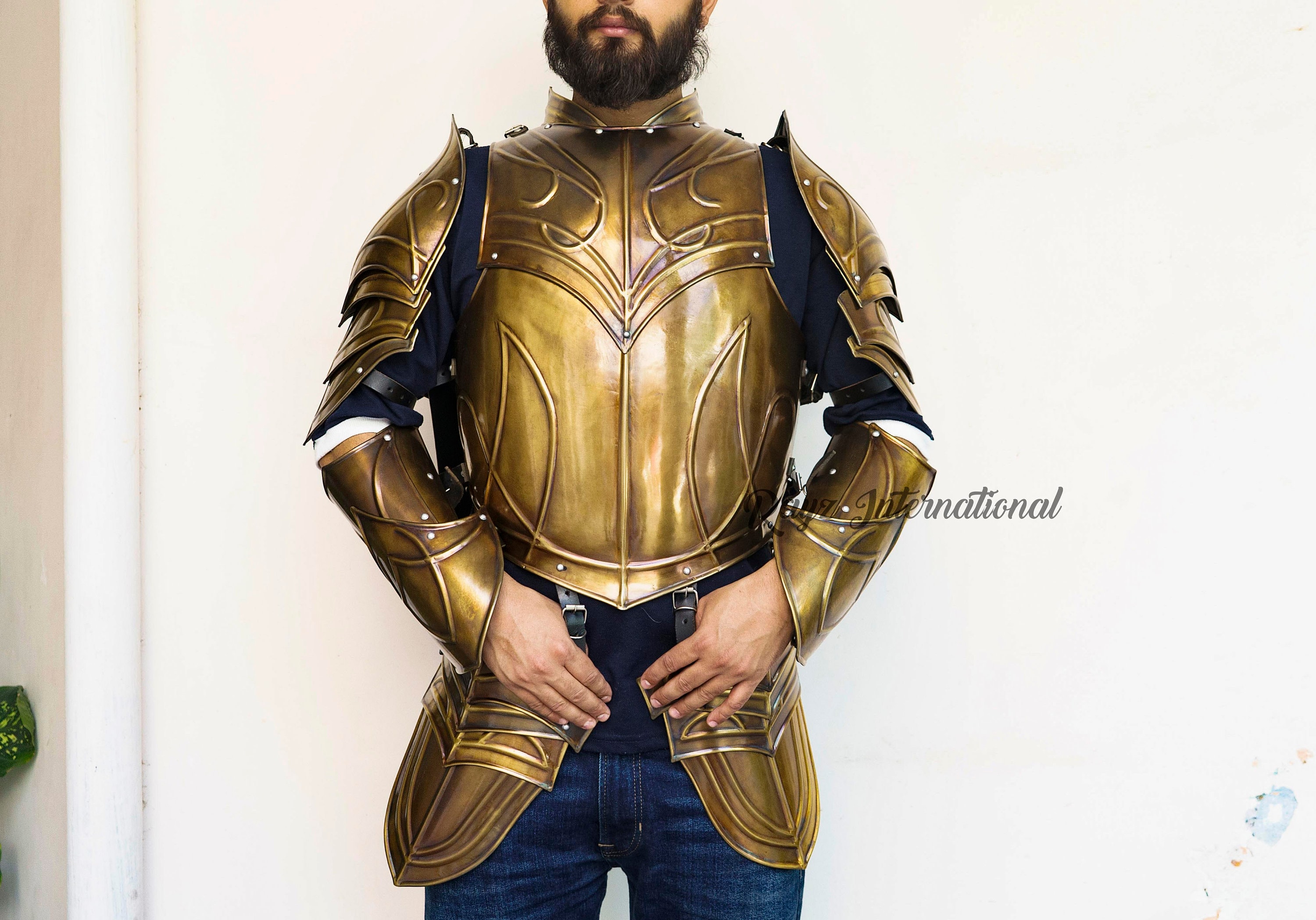 Armor Suit Full Body Armor Suit for Cosplay Knight Suit Wearable Iron ...