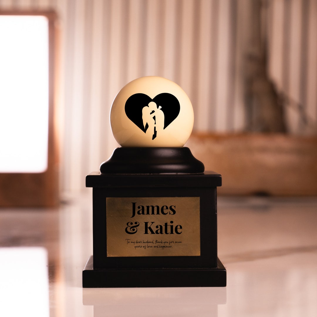 Personalized Cue Ball Custom Billiards Gift for Dad Pool Gift Custom ...