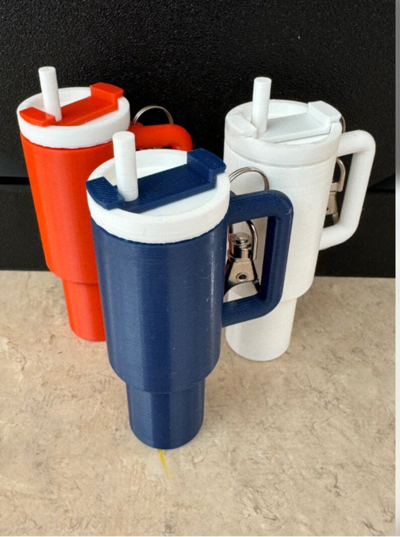 Miniature Stanley Tumbler Keychain - Etsy New Zealand