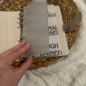 Fluted Clear Acrylic Dashboard – A6 / Personal Size - Etsy