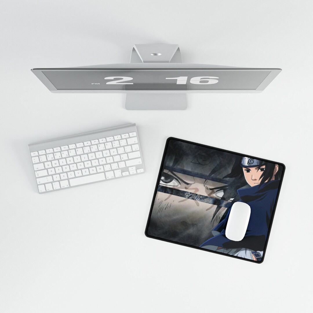 Cool Anime Uchiha Sasuke Desktop Mouse Pad Great Manga Gift for Men ...