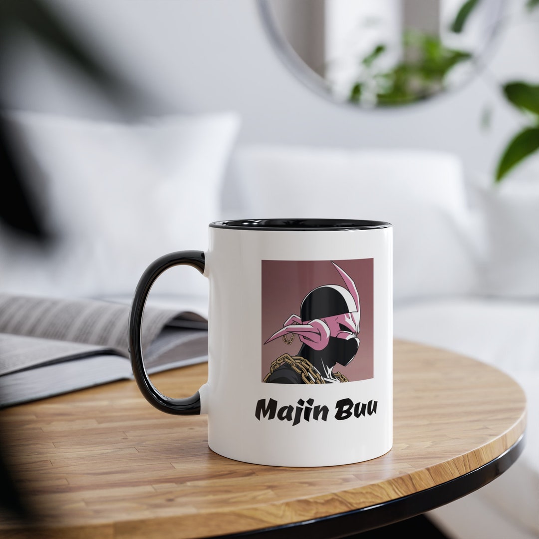 Two-tone Majin Buu Manga Coffee Mugs, 11oz Anime Gift Ideas for Men ...