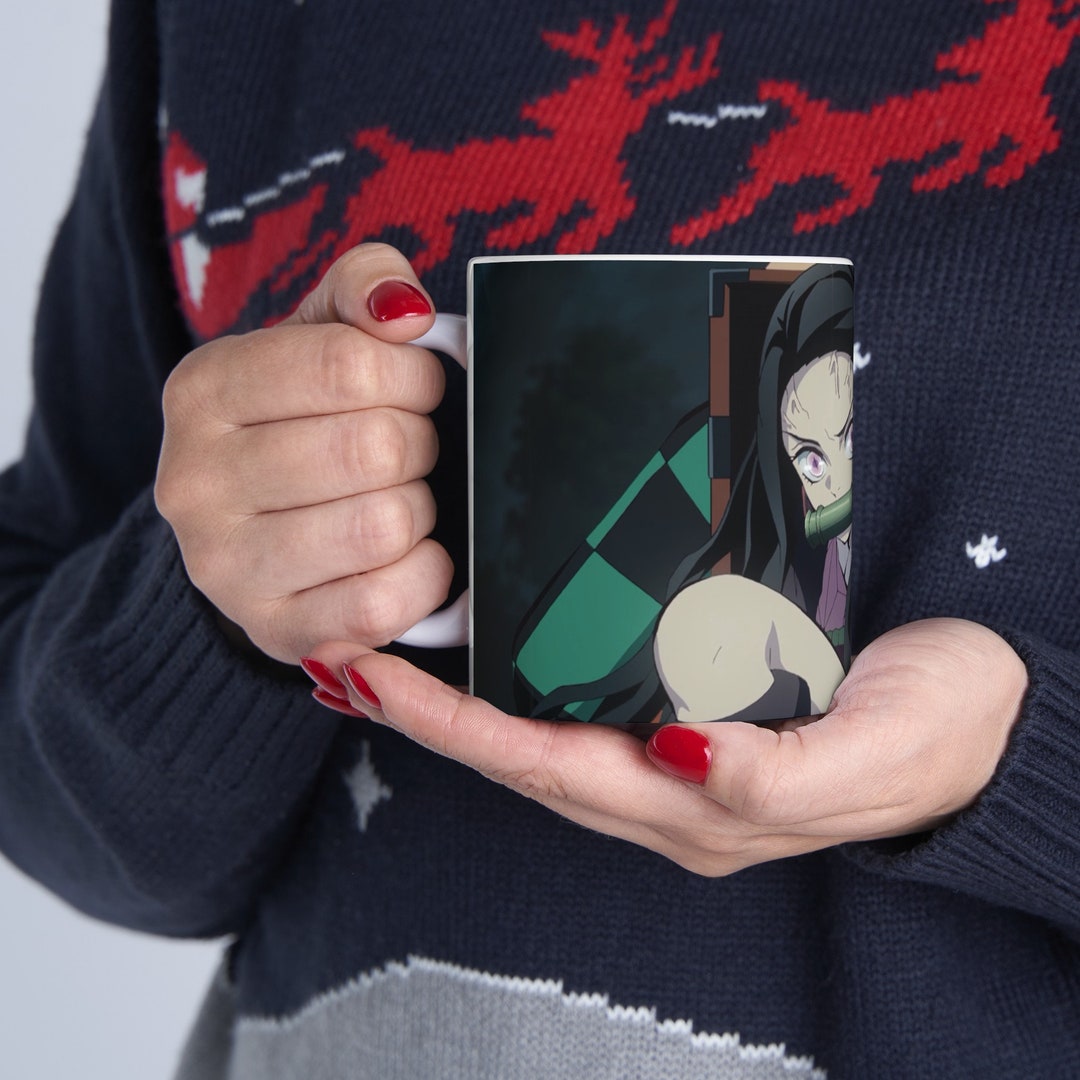 Nezuko Demon Slayer Manga Ceramic Mug, 11oz, 15oz Anime Gifts Ideas for ...