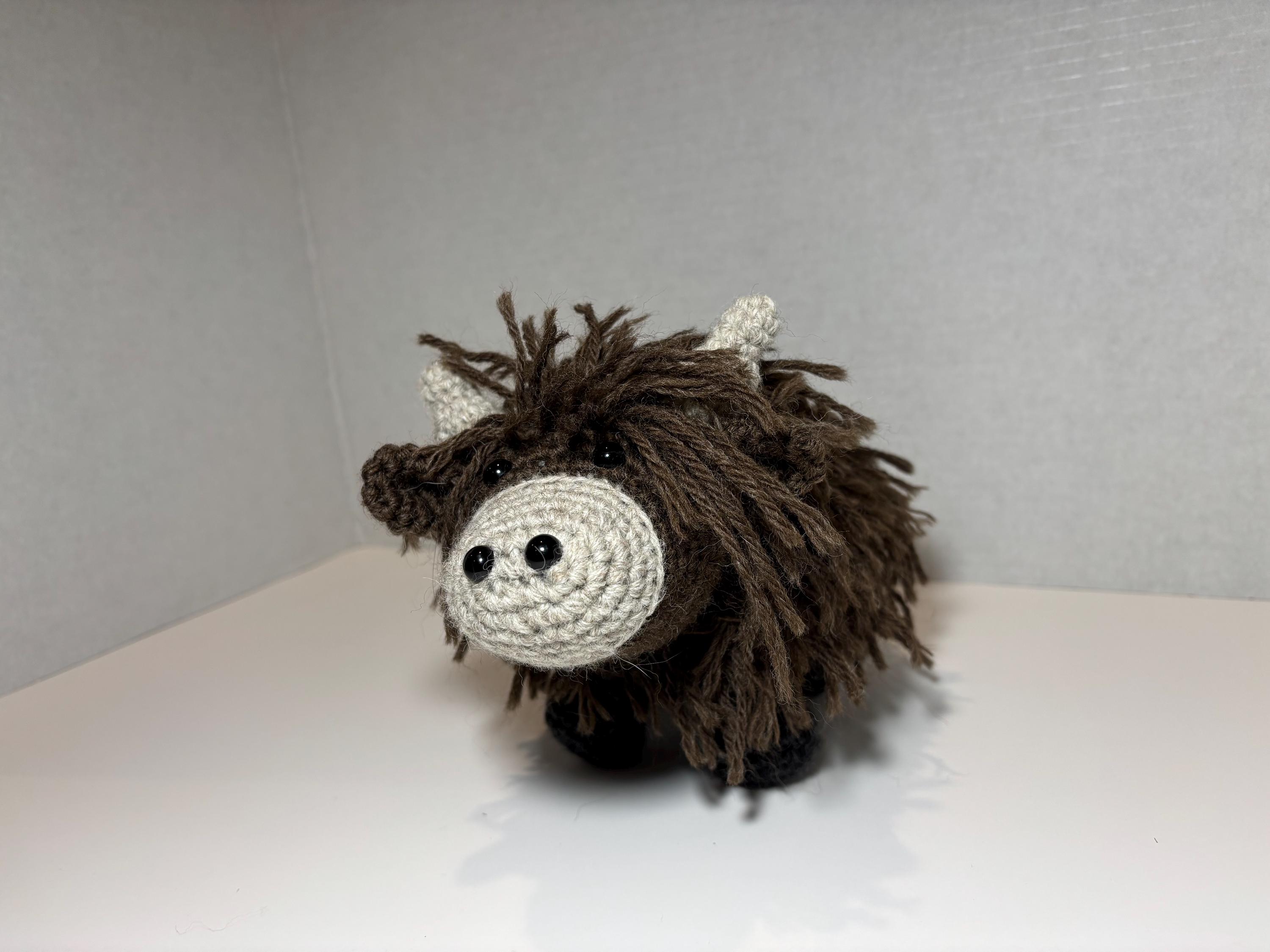 Crocheted Highland Cow - Yak - Cute Cow - Handmade With Kindness - Etsy