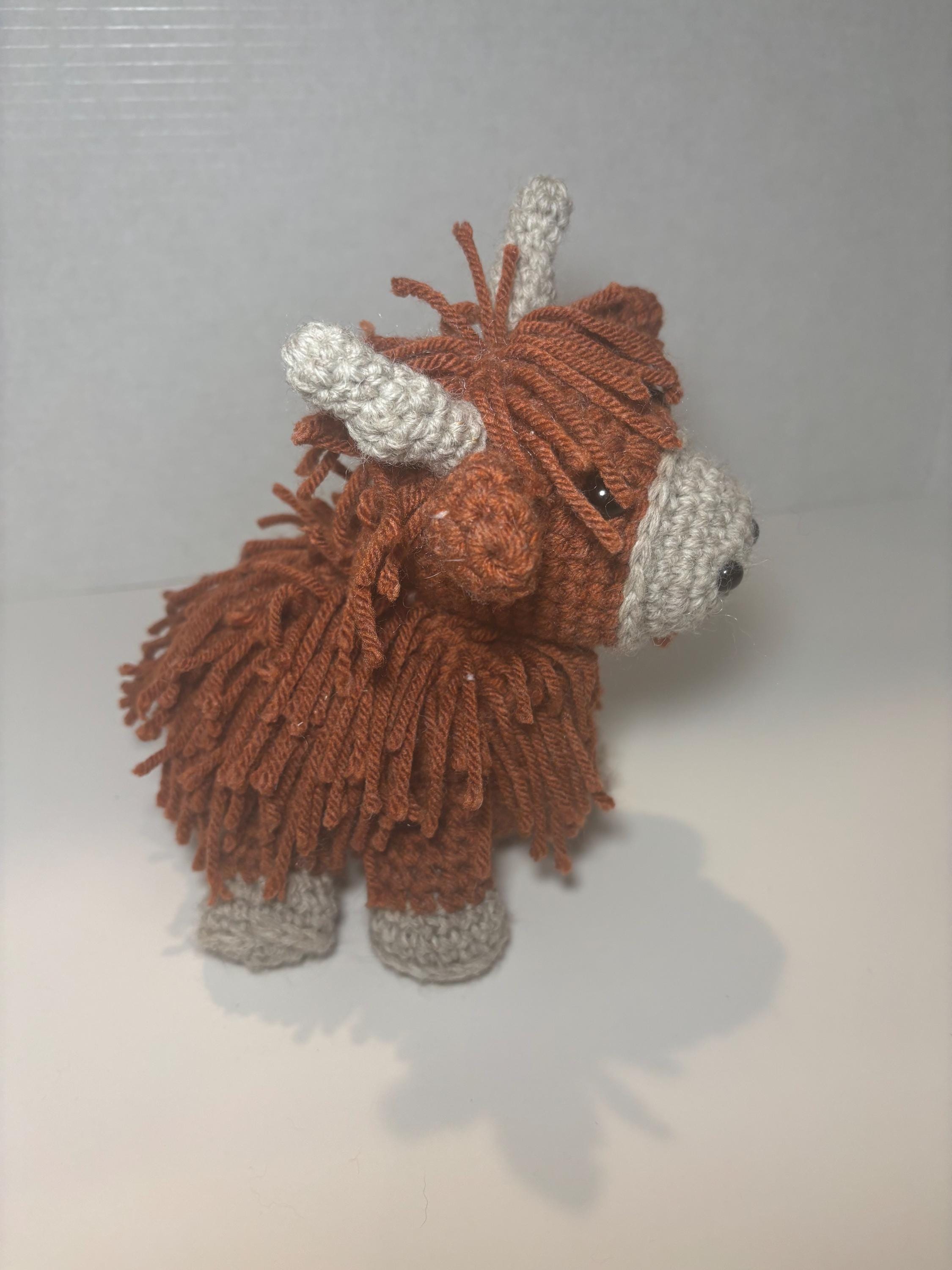 Crocheted Highland Cow - Yak - Cute Cow - Handmade With Kindness - Etsy