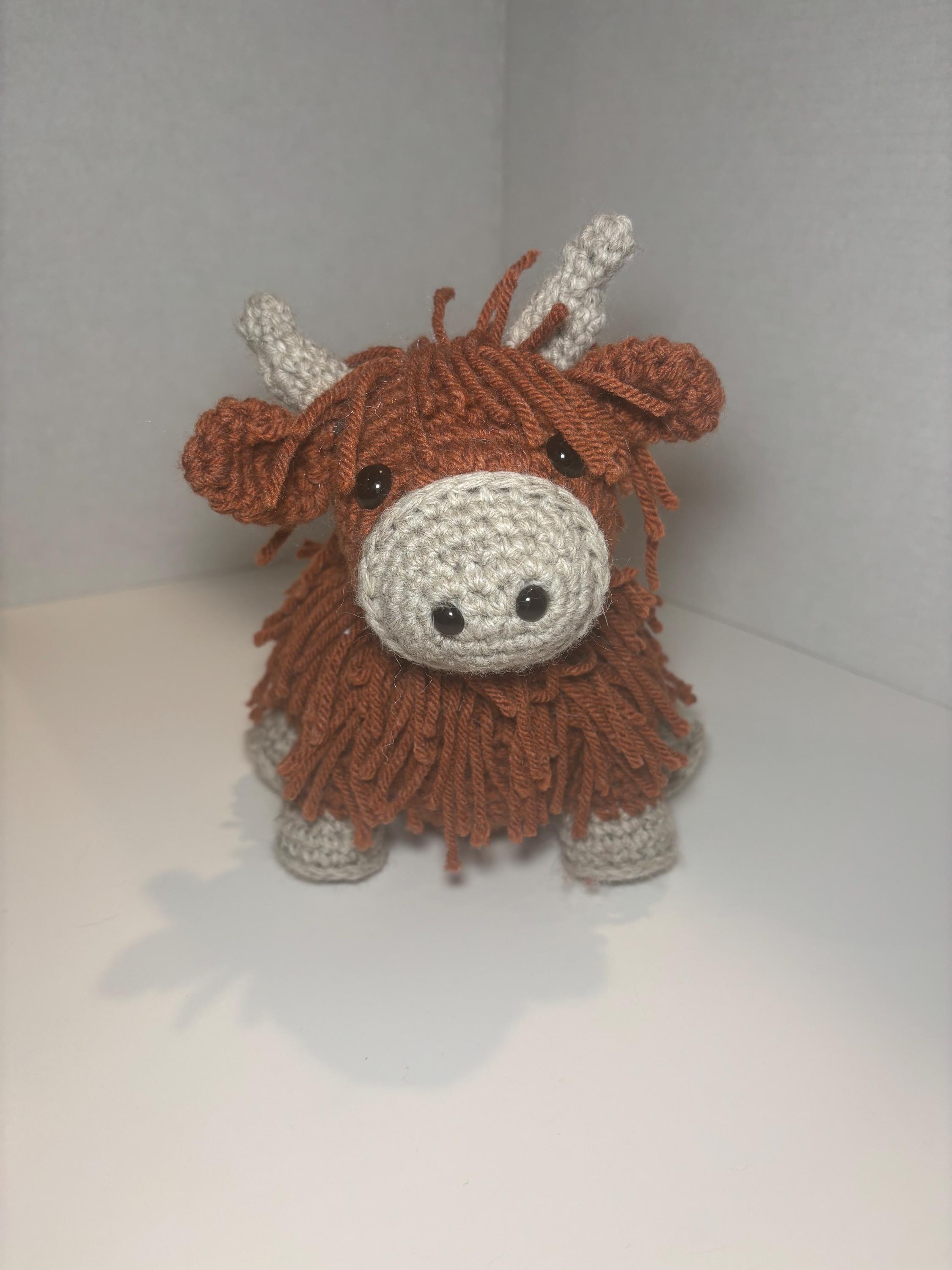 Crocheted Highland Cow - Yak - Cute Cow - Handmade With Kindness - Etsy