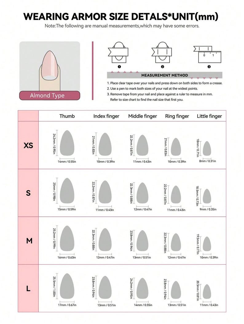 Handmade Kawaii Bow Press on Nails | Pink Polka Dots, Music Notes ...