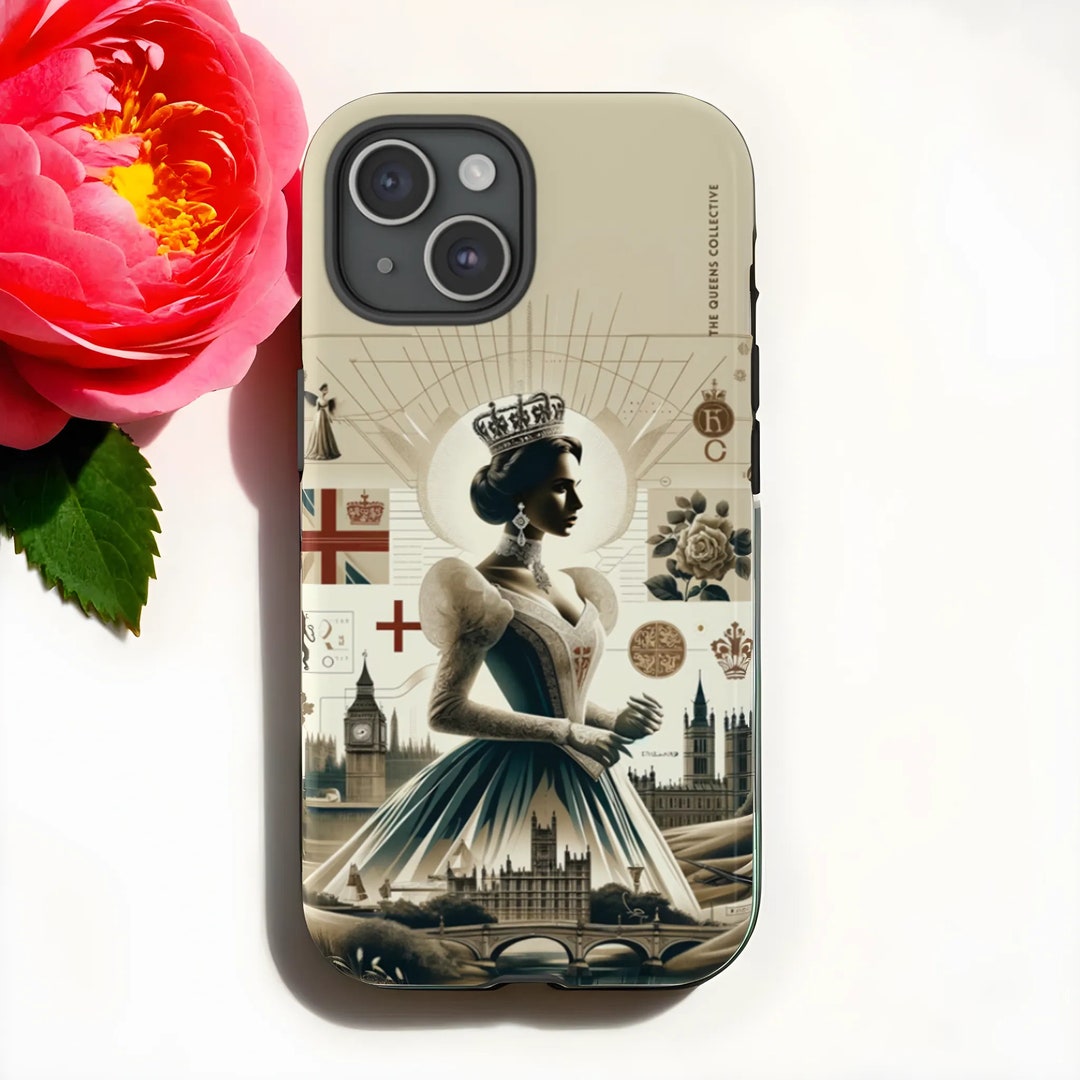 Vintage Queen Phone Case - Elegant British Royal Design, Protective ...