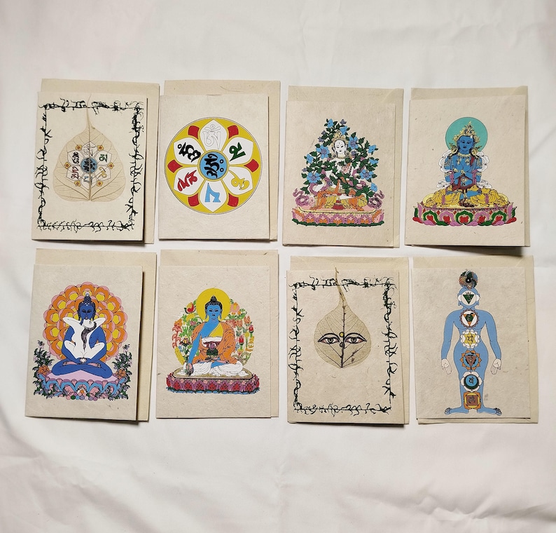 Handmade Nepali Kagaj AKA Lokta Paper Greetings and Post Cards ...