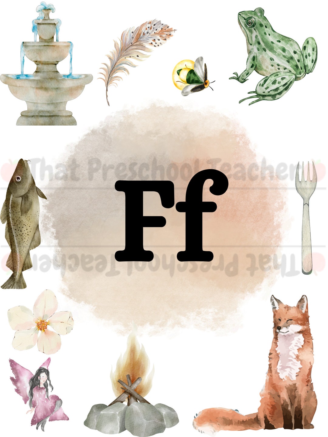 Classroom ABC Poster - Watercolor - Etsy