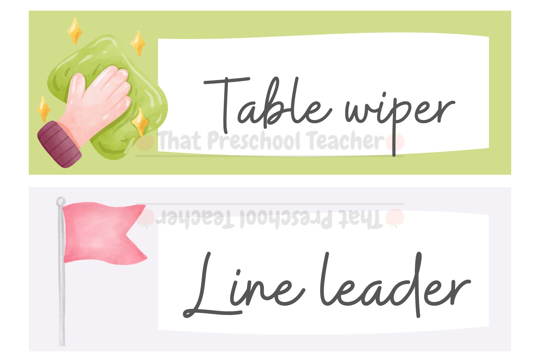 Classroom Jobs - Watercolor Vintage Theme - Etsy