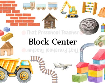 Classroom Center Label - Watercolor Theme - Etsy