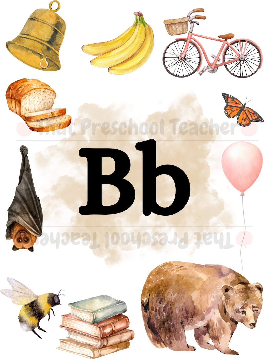 Classroom ABC Poster - Watercolor - Etsy