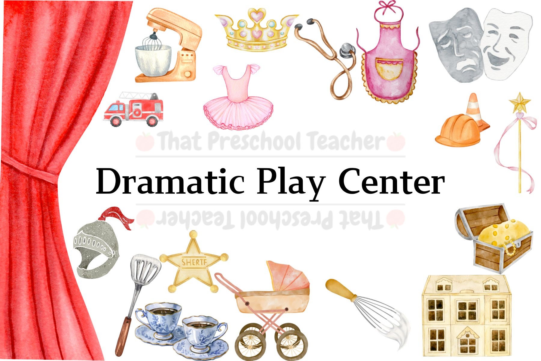 Classroom Center Labels - Watercolor Theme - Etsy