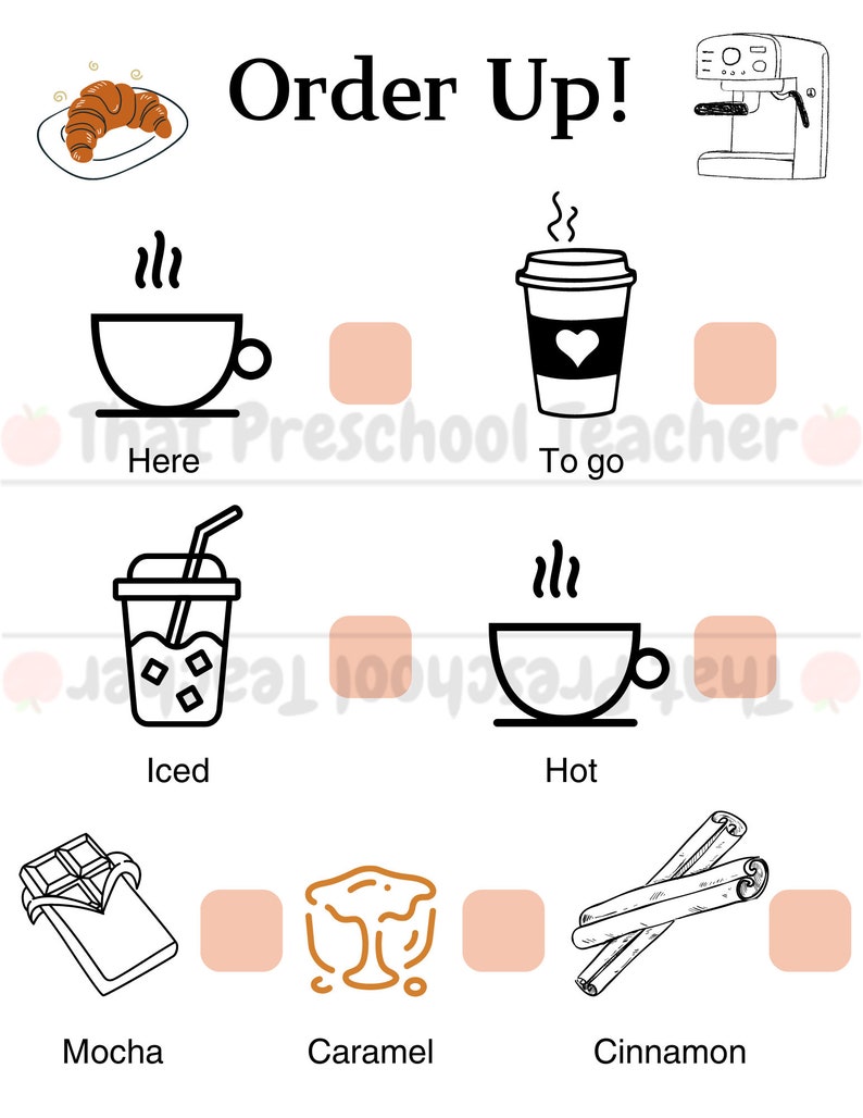 Dramatic Play - Coffee Shop Pack - Etsy