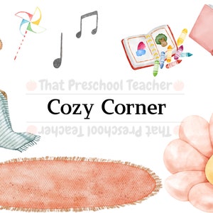 Classroom Center Labels - Watercolor Theme - Etsy