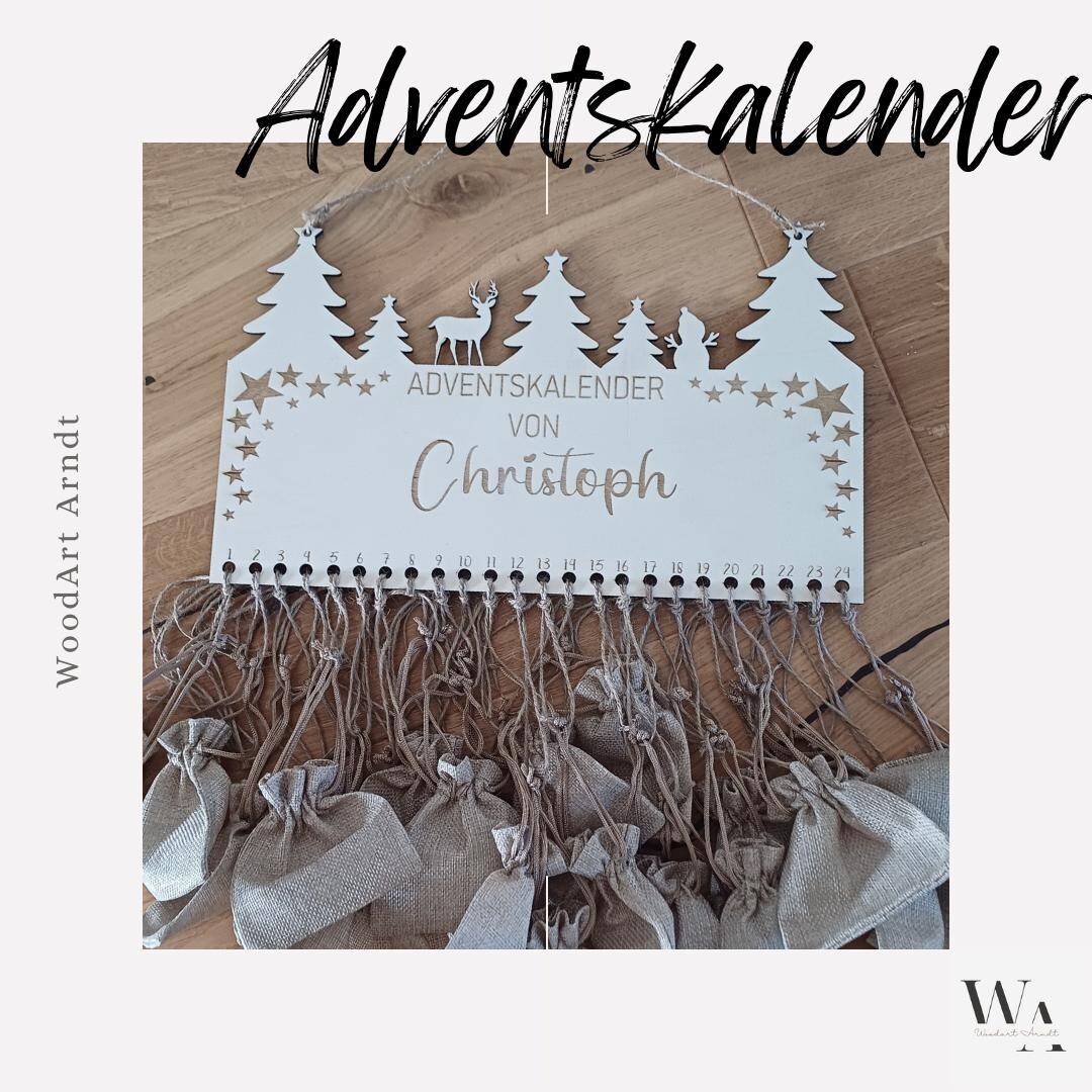Advent Calendar Fillable, Fillable Advent Calendar, Personalized Advent ...