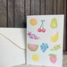 Hand Painted Colorful Funny Fruits Watercolor Greeting Card - Etsy