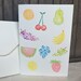 Hand Painted Colorful Funny Fruits Watercolor Greeting Card - Etsy