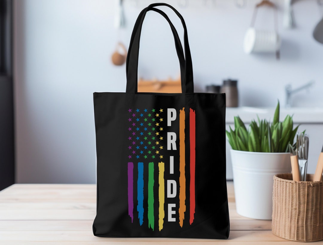 Pride Tote Bag, Pride Month Gift, Pride Flag Tote Bag, Gay and Lesbian ...