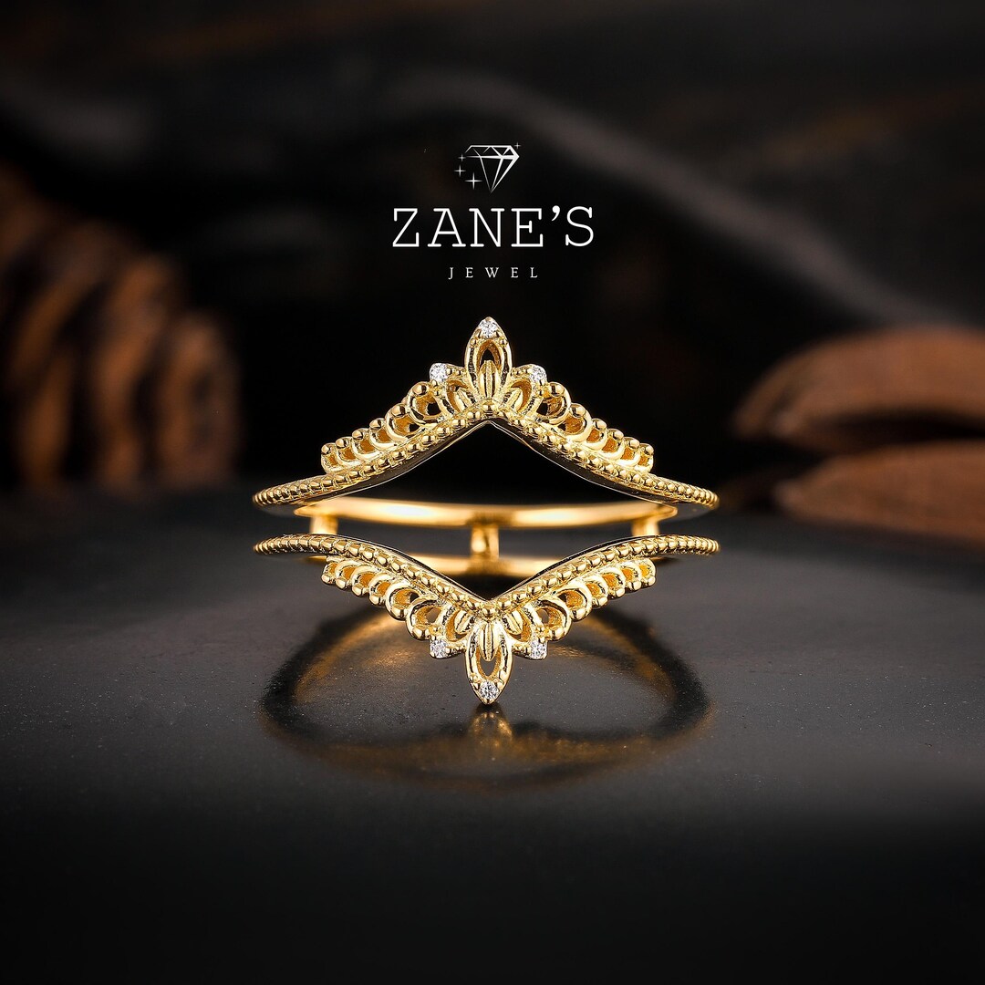 Vintage Twig Engagement Ring Enhancer, Art Deco Curved Branch ...