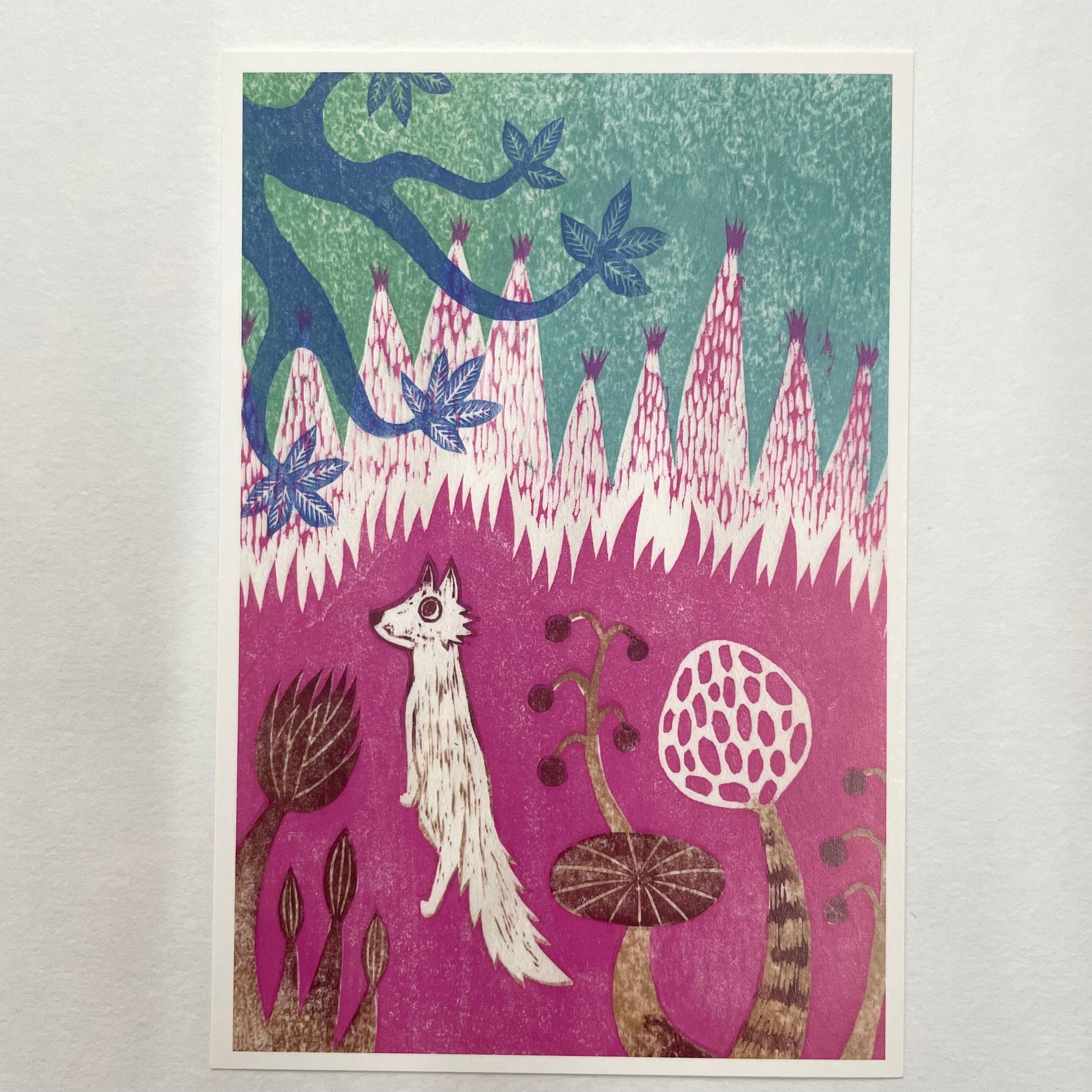 5 Postcards Set Animals in the Forest - Etsy UK