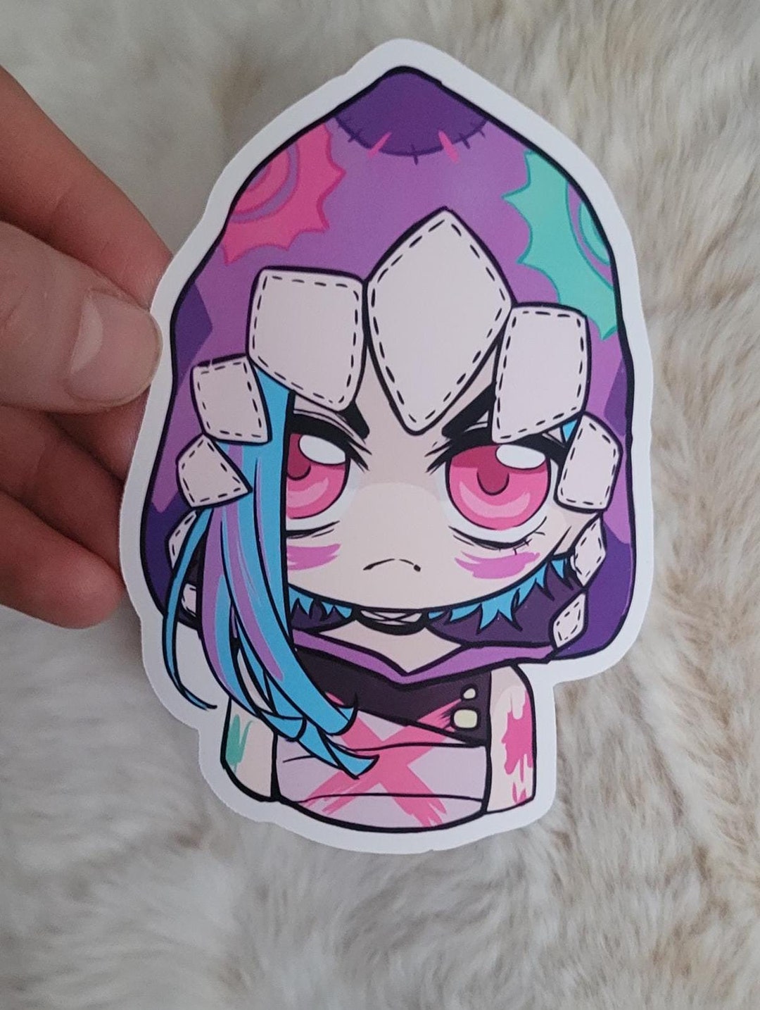 Jinx With Hood Arcane Sticker - Etsy