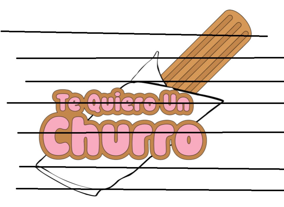 Churro Love Svg, Te Quiero Svg, Amor Svg, Love Svg, Snacks Svg, Churro ...